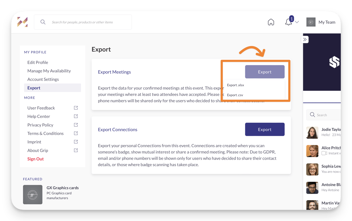 What Exports Are Available and How Can I Export My Meetings and ...