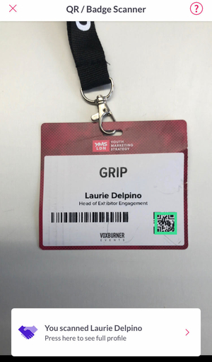 How to scan badges using the mobile app