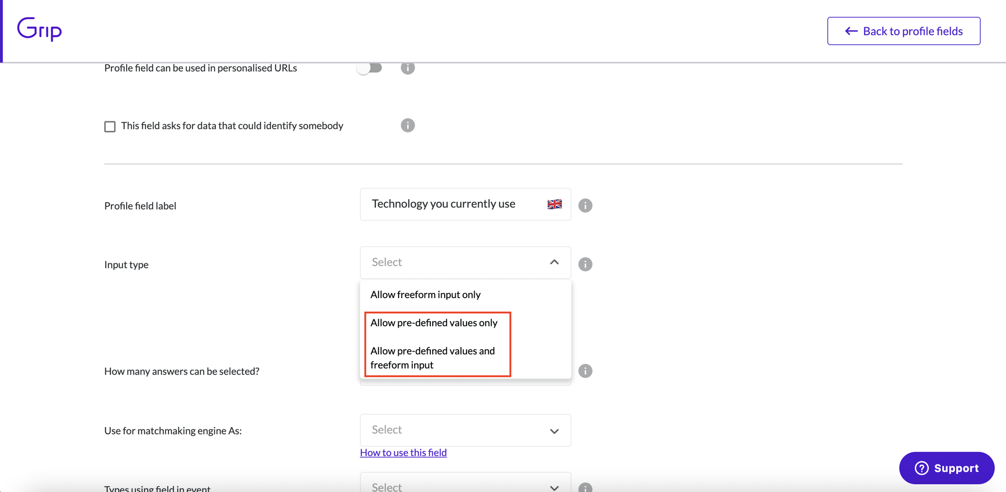 Minimum, Maximum, and Required Custom Profile Fields