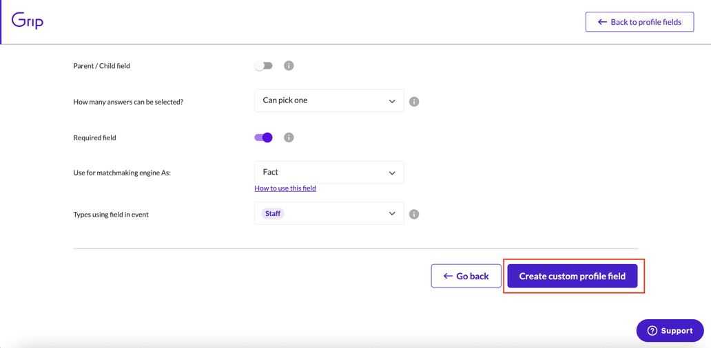 Minimum, Maximum, and Required Custom Profile Fields