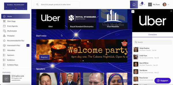 How to customise the event homepage on Grip Dashboard?