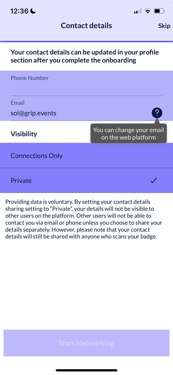 How to log in for the first time and set up your profile