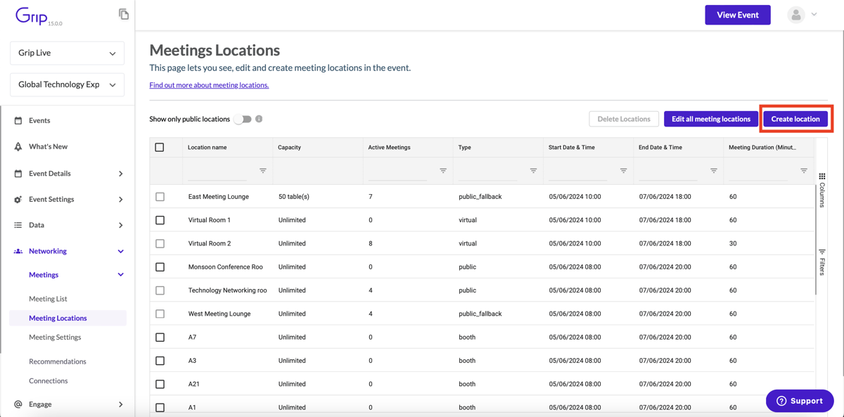 How to Configure Meeting Settings and Locations for an Event on the ...