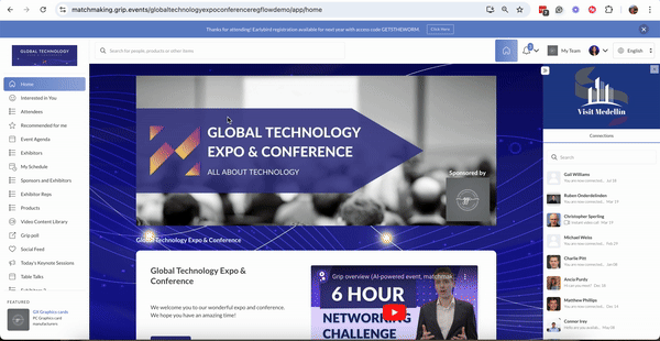 How to Request a Meeting on the Event Platform?