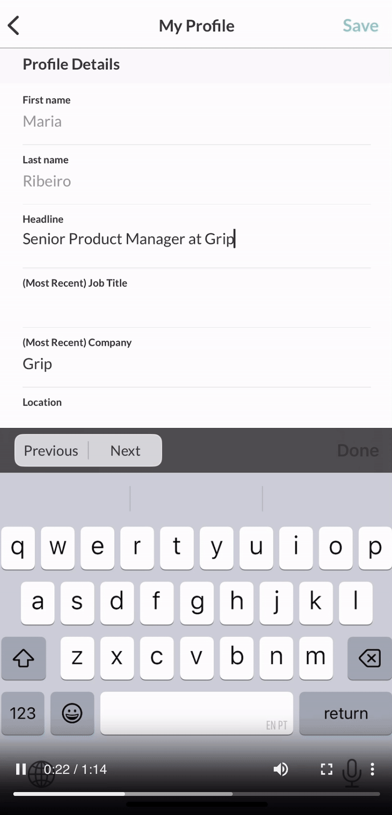 How do I edit my profile?