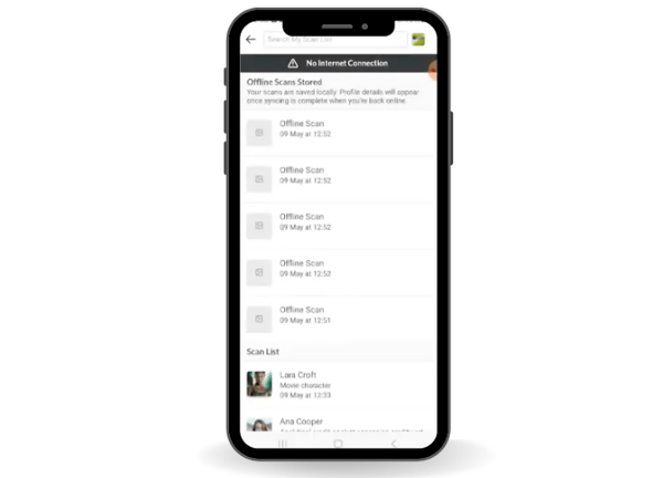 How to scan badges using the mobile app