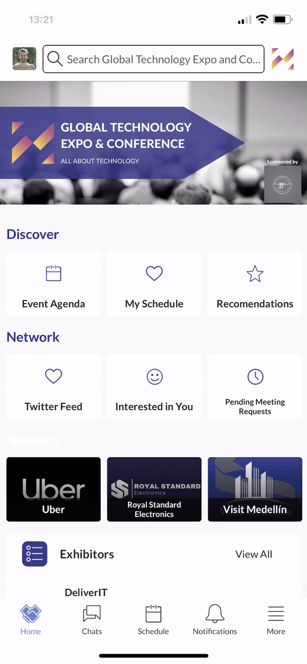 What is the "My Schedule" page?