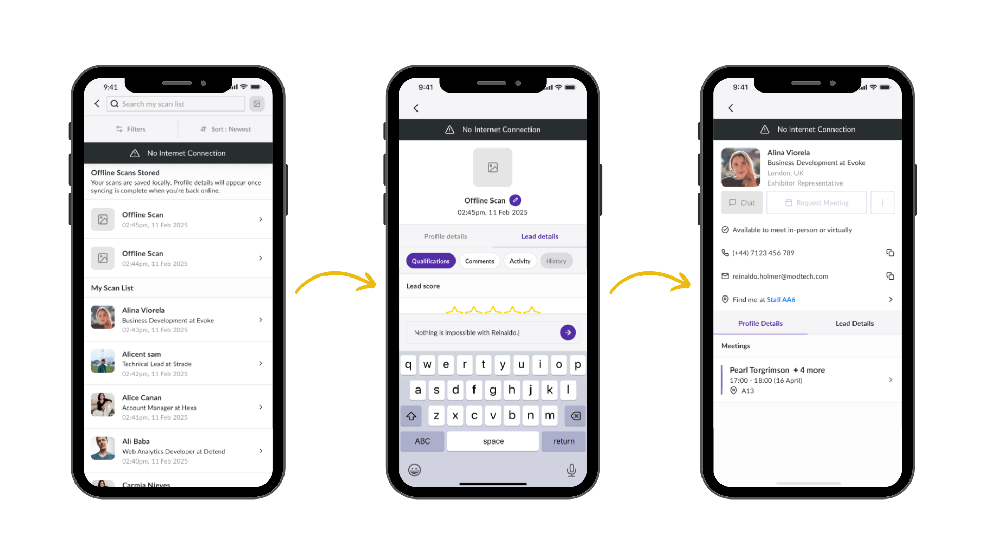 How to scan badges using the mobile app